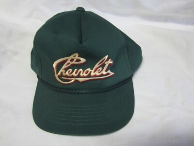 OLD fancy script Chevrolet Hat | eBay