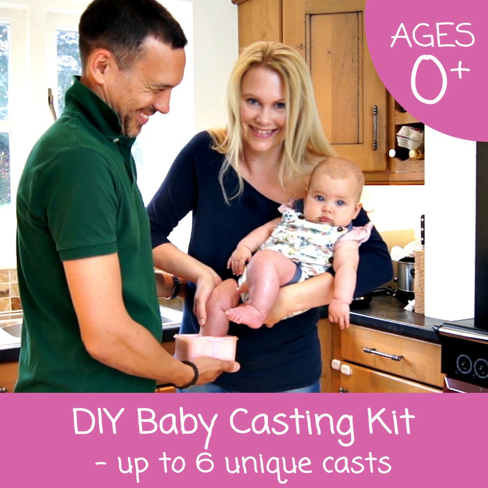 New Baby Casting Kit Keepsake Hand Foot 3D Plaster Cast Mould incl ...