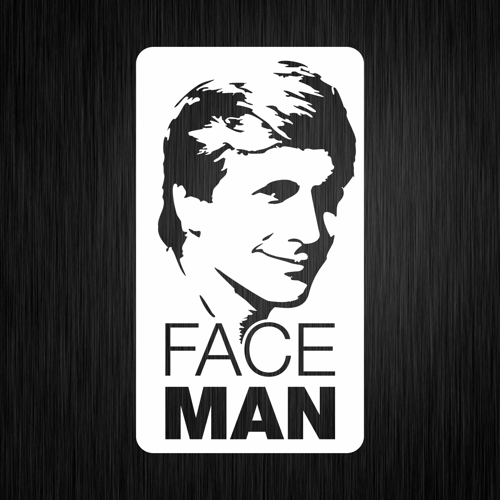 Faceman Face A-Team Templeton Peck White Car Vinyl Decal Sticker | eBay