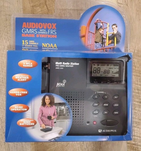 Audiovox GMRS-2000 FRS GMRS Weather Multi Radio Base Station with ...