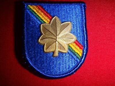 US MAJOR Rank Metal Badge On 7th SPECIAL OPS SUPPORT COMMAND Beret ...