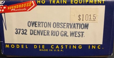 Roundhouse Ho - Overton Observation Denver Rio Grande Western - 3732 ...