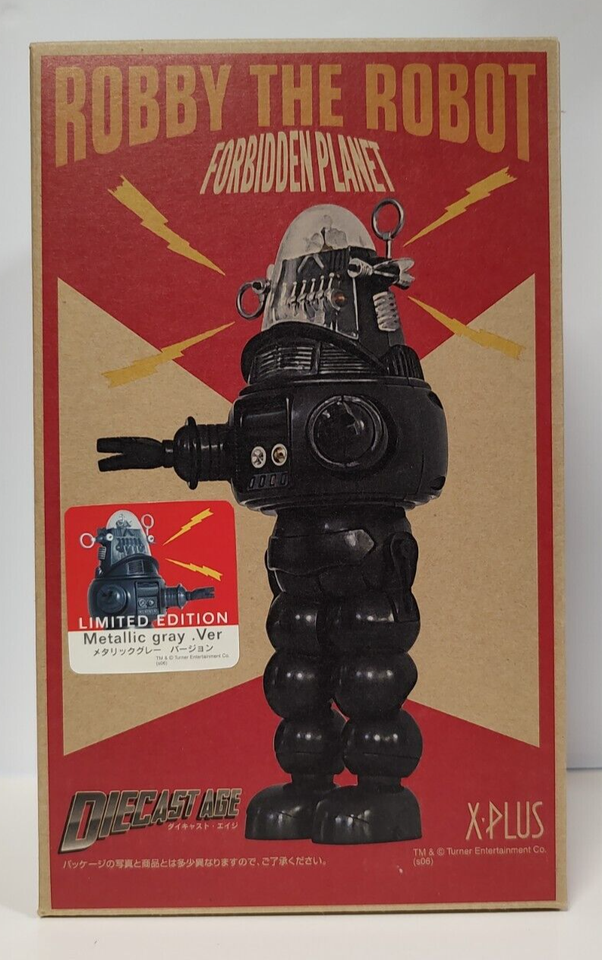 X-PLUS FORBIDDEN PLANET ROBBY THE ROBOT DIE-CAST FIGURE METALLIC VERS ...