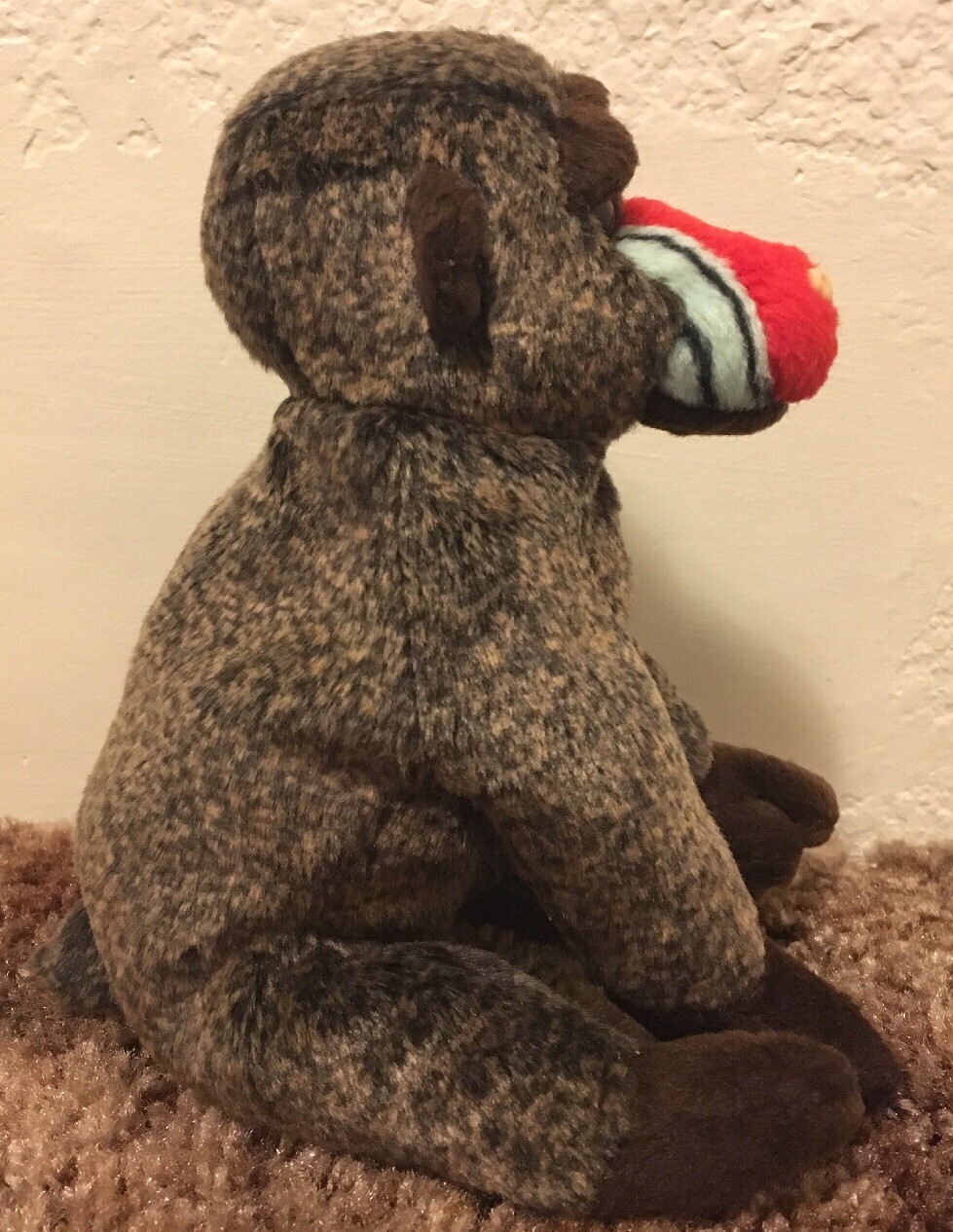Ty Beanie Babies CHEEKS Baboon Monkey NEW WITH ALL TAGS 1999 Retired W ...