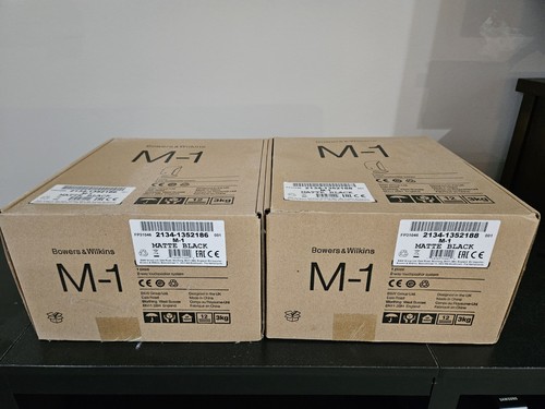 Bowers & Wilkins M1MB 100W Satellite Speaker - Matte Black 1 Pair [2 ...