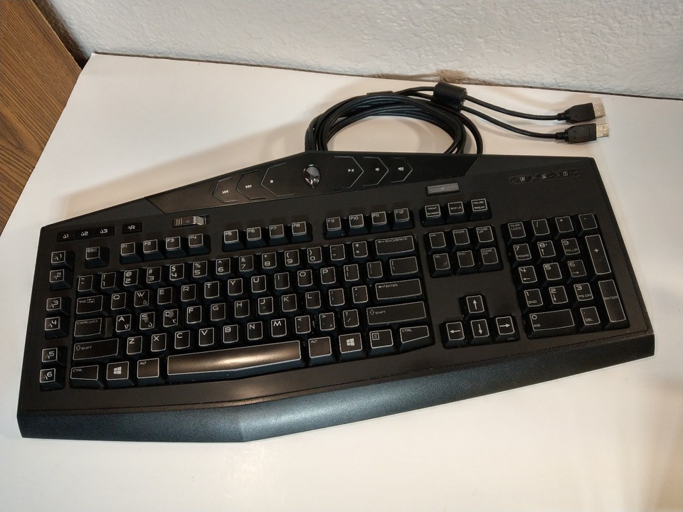 Dell Alienware TactX Gaming Illuminated Keyboard Y-U0008-O KG900 Wired ...