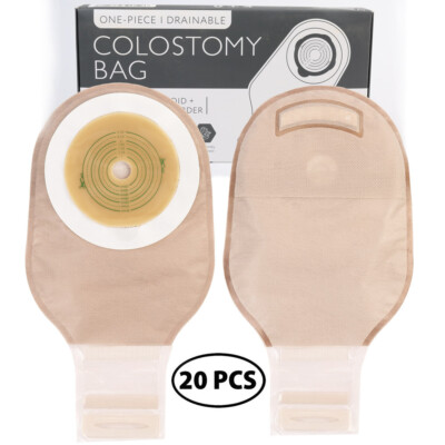 20x ostomy colostomy ileostomy pouch bag Ostomy Pouches cut to fit hook ...