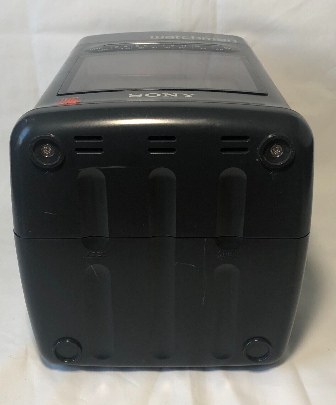 Sony Mega Watchman Black Portable FD-510 B&W TV FM AM Radio Receiver ...