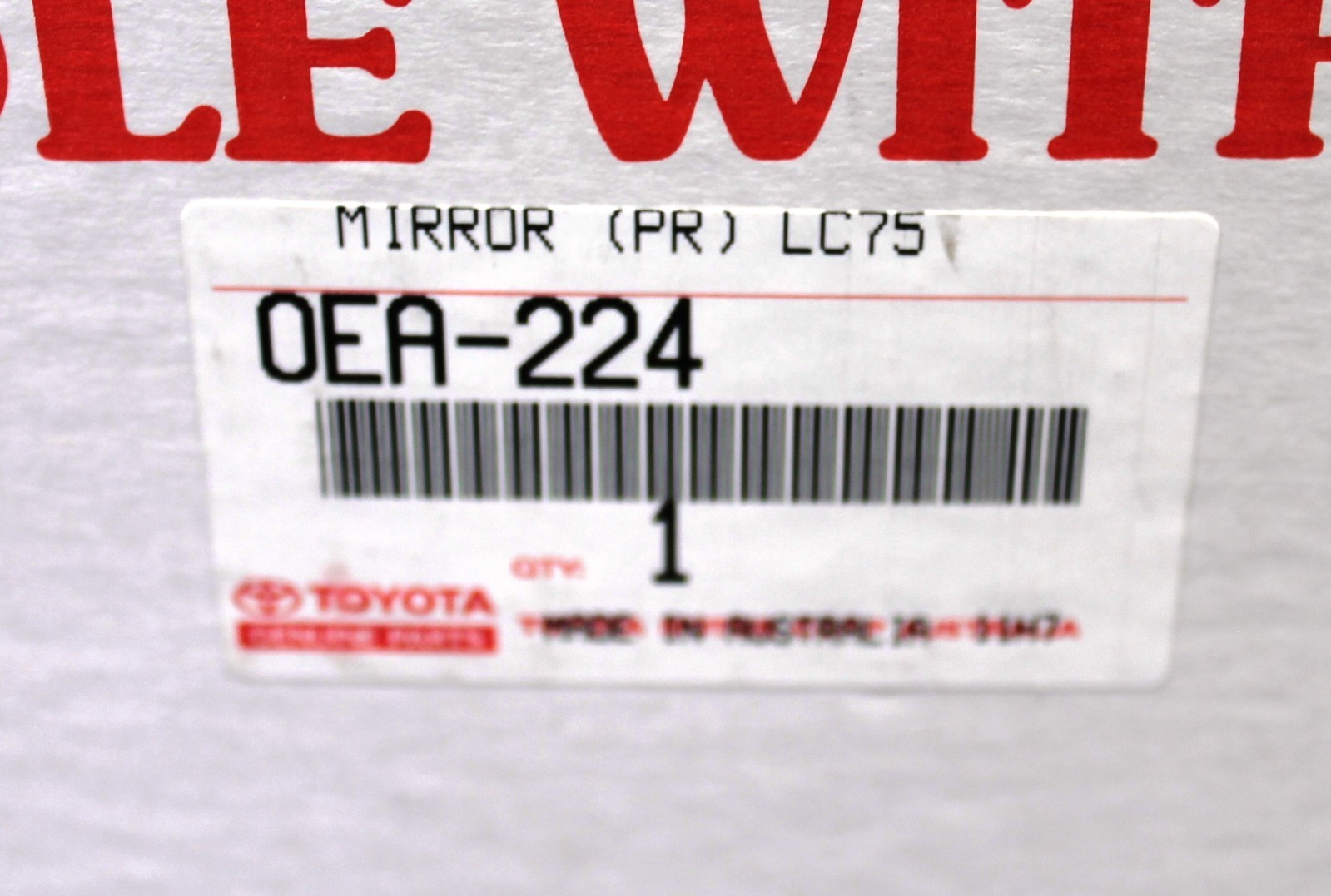Toyota OEA224 Landcruiser Mirror Set for sale online | eBay