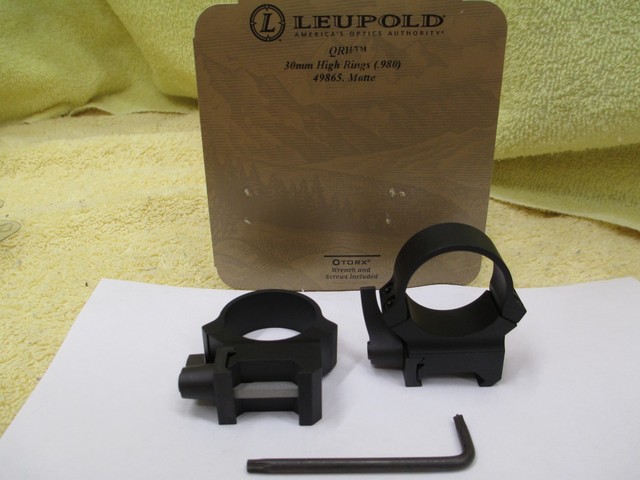 Leupold 49865 QRW 30mm Rings High Matte Black for sale online | eBay