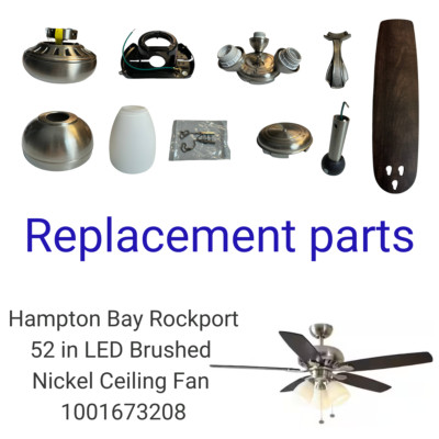 Hampton Bay Rockport 52 in LED Indoor Ceiling Fan Replacement parts ...