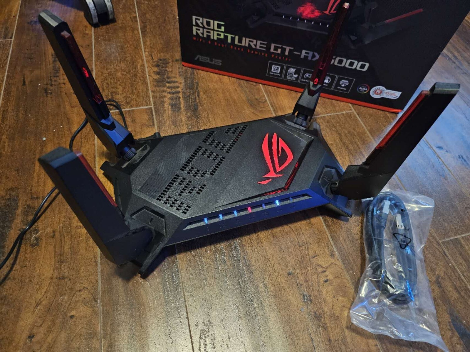 ASUS ROG Rapture GT-AX6000 WiFi 6 AX RGB Gaming Router Dual 2.5G WAN ...