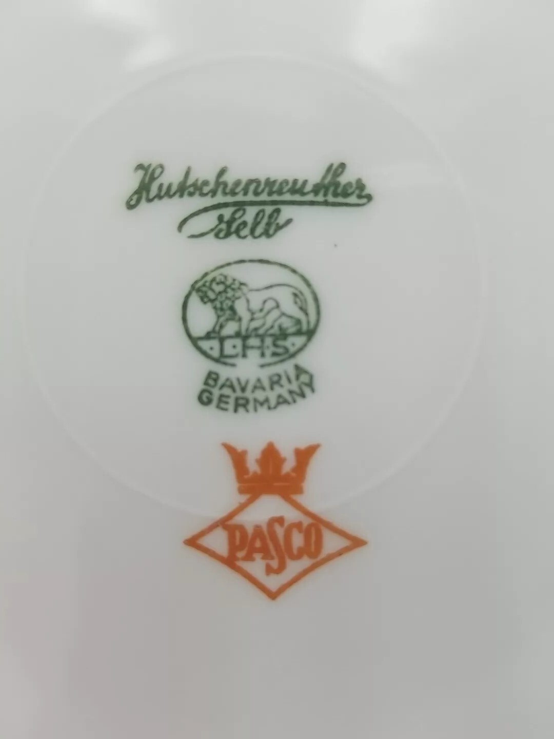 Vintage Set/5 HUTSCHENREUTHER GERMANY PASCO 8" Dessert Plates Gold Rim ...