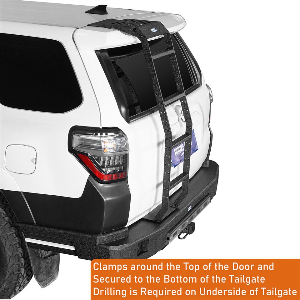 Fit 2010-2024 Toyota 4Runner Steel Rear Hatch Ladder Tailgate Step Load ...