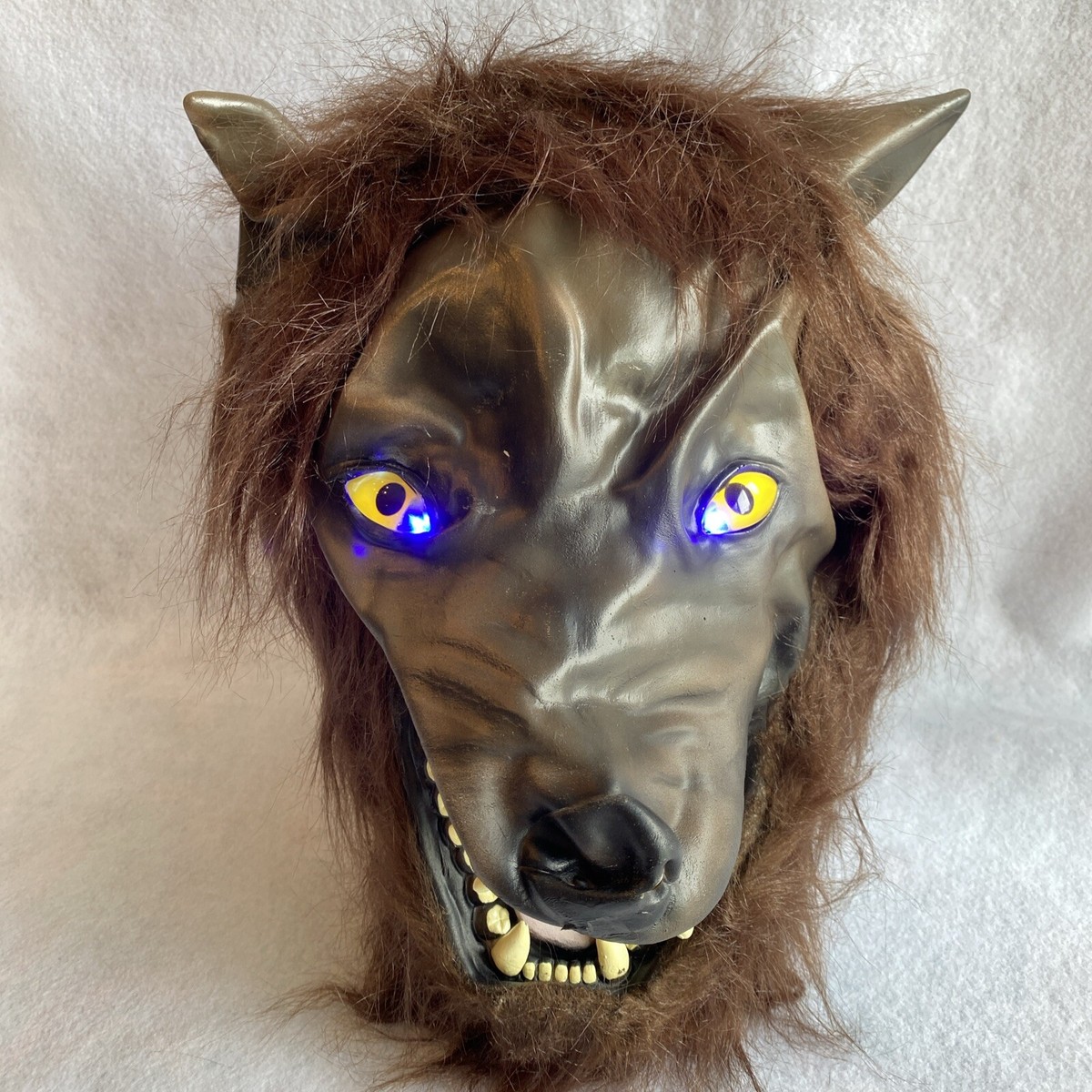 Wolf Mask With Glowing Eyes