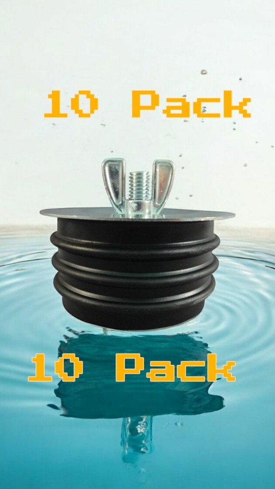 10 Pack Ace Rubber Test Plug - For 3 in Cast Iron and PVC Pipe Lot Of ...