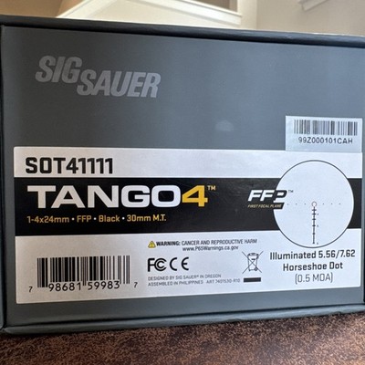SIG SAUER TANGO4 1-4x24 mm - Black SOT41111 | eBay