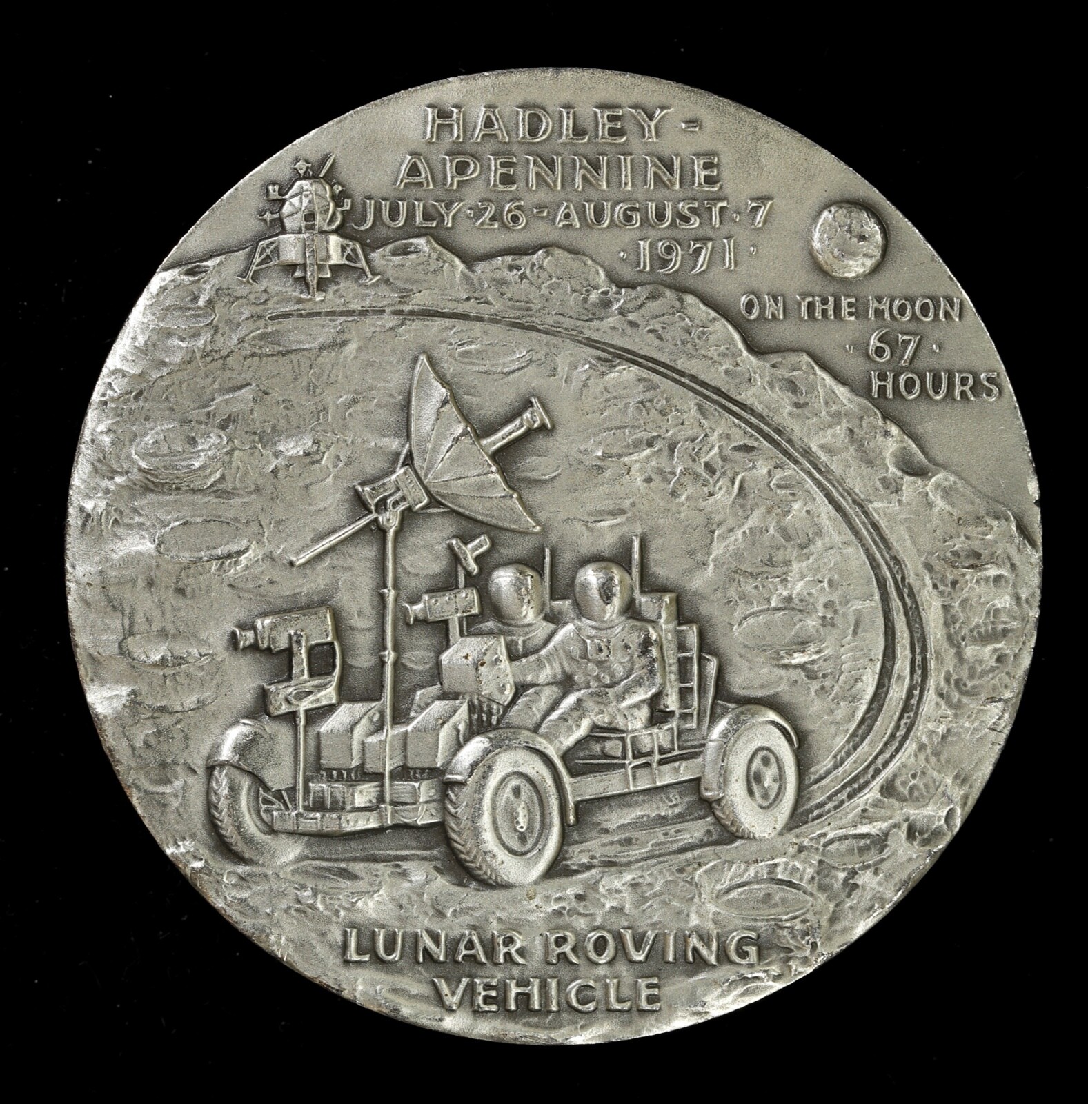 Apollo 15 Silver Medal 4.45 Troy oz .999 Medallic Art Co. #8891 ~Roving ...