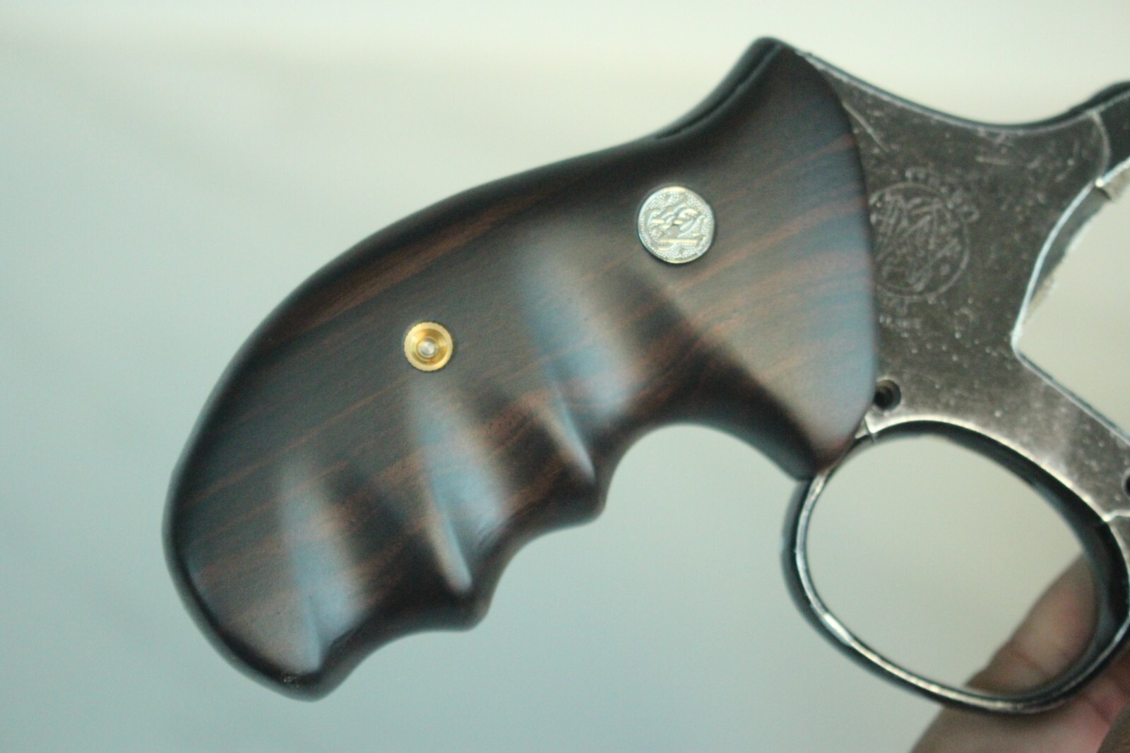 RETRO S&W K, L FRAME ROUND BUTT COMBAT GRIPS FOR MODEL 686, 696 EBONY ...
