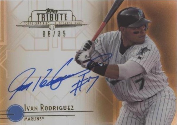 2014 Topps Tribute - Autographs Sepia #TA-IR Ivan Rodriguez, Ivan ...
