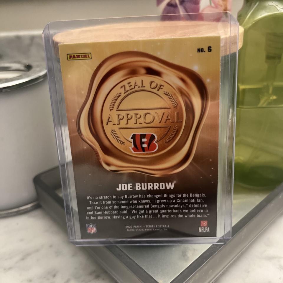 2023 Panini Zenith JOE BURROW Zeal of Approval SP Insert #6 BENGALS | eBay