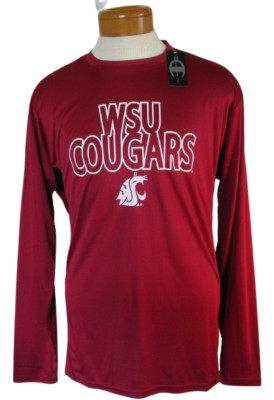 NWT Champion WSU Cougars Mens L/S Performance T-Shirt 2XL Crimson MSRP ...