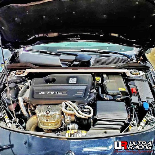 MERCEDES AMG W176 A45 A200 2013~2018 ULTRA RACING 2 POINTS FRONT STRUT ...