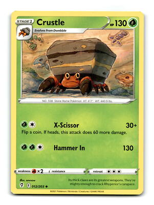 Crustle - #012/203 - Uncommon - Pokemon Card-LP | eBay