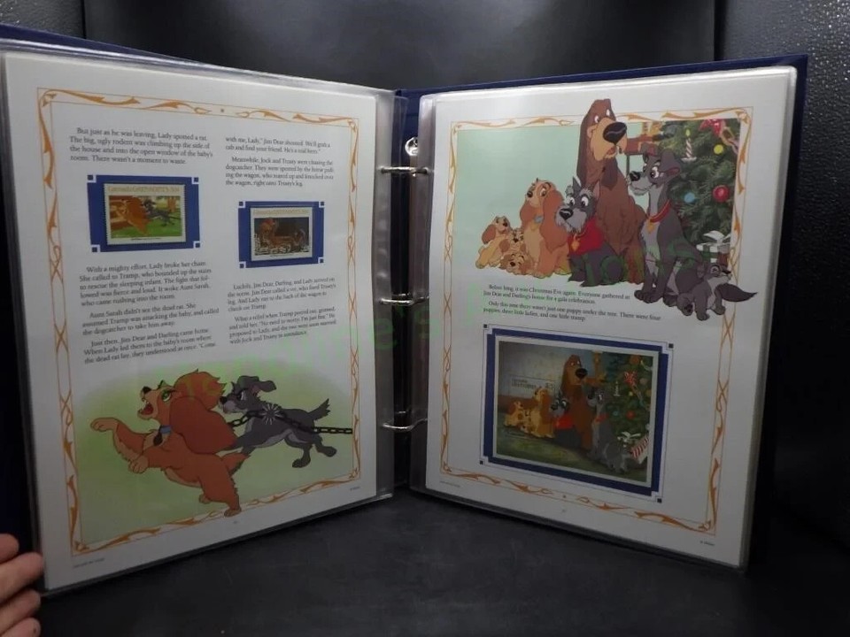 Vintage 1990 Classic Disney Movie Binder Collector Panels Complete w 35 ...