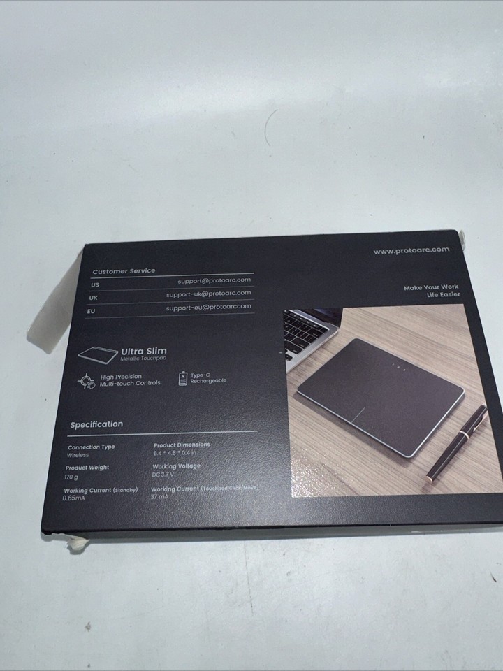ProtoArc Wireless Trackpad, High Precision T1 Plus Touchpad for Windows ...