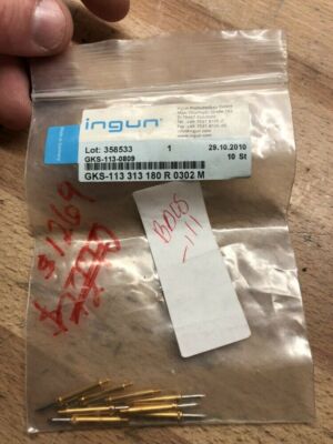 NEW-Ingun GKS-113-0809 Contact Pin Test Probe Steel 8/bag | eBay