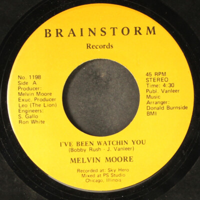 MELVIN MOORE: i've been watchin you BRAINSTORM 7" Single 45 RPM | eBay