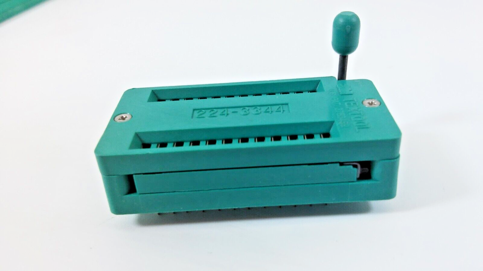 TEXTOOL Test Socket IC ZIF DIP 24 Pin 224-3344 PAT.NO.3763459 | eBay