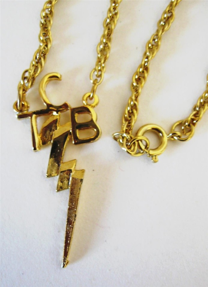 ELVIS PRESLEY TCB Gold Tone Necklace New Vintage24" Chain | eBay