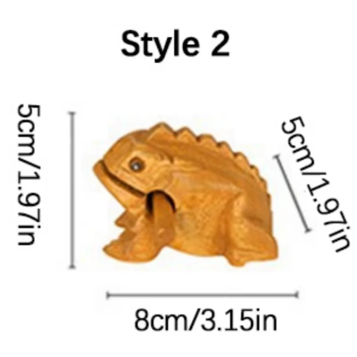 1Pc Wooden Frog Guiro Rasp,Handcrafted Wooden Frog Musical Instrument ...