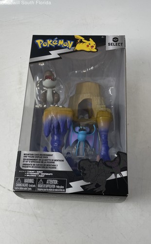 Jazwares Pokemon Select Mountain Cave Environment And Figures Display ...