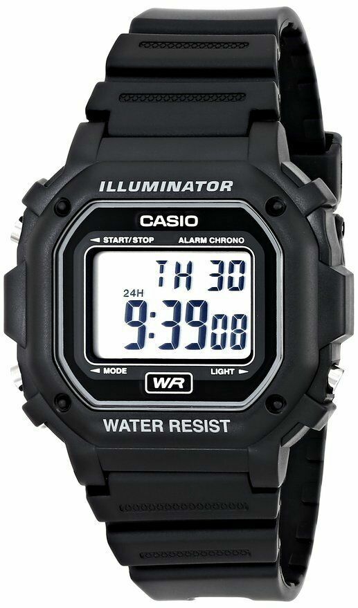 Casio F108WH-1A Black Resin Strap Digital Watch 79767478087 | eBay UK