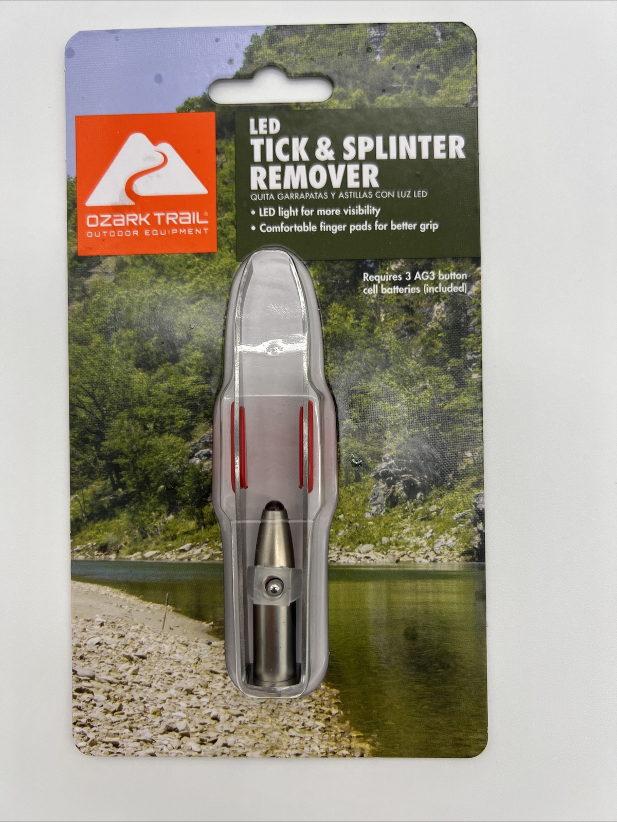 Ozark Trail Tick & Splinter Tweezers w/LED Light Hunting Hiking Camping Fishing | eBay