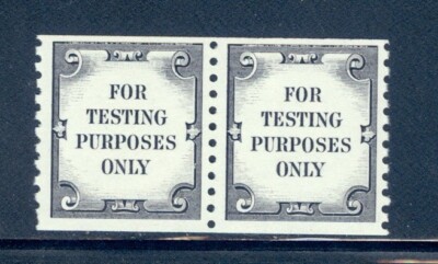US TD 112 For Testing Purposes Only, Pair, Mint NH | eBay