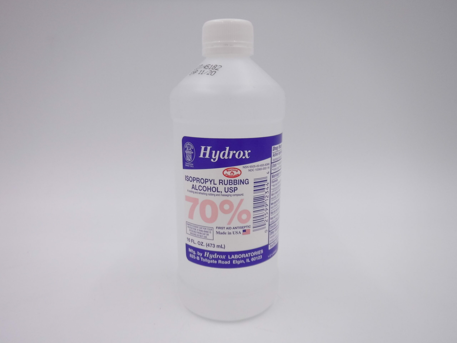 Hydrox Laboratories Isopropyl Rubbing Alcohol - 16oz for sale online | eBay
