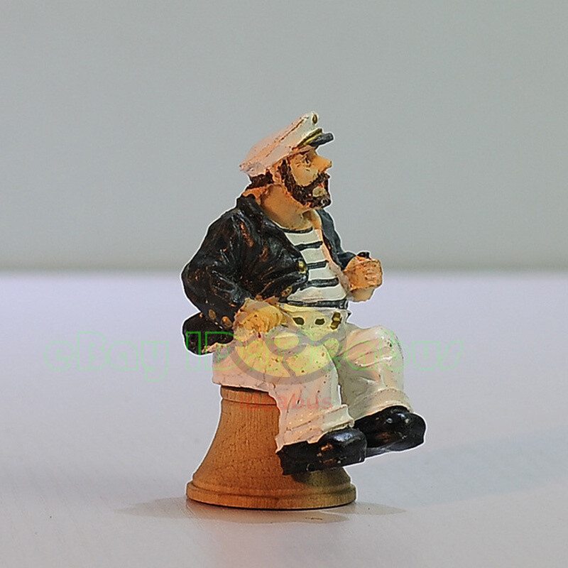Nautical Captain Mate Sailor Fisherman Sea Character Figure Figurine(3 ...