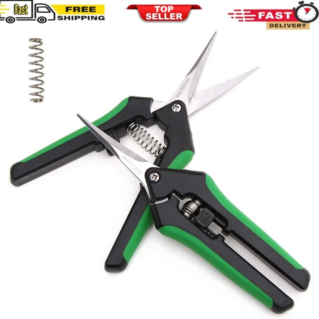 2 Pack Curved Blades Gardening Hand Pruner Pruning Snip, Garden ...