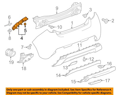 GM OEM 13-16 Spark EV,Spark Rear Bumper Bumper Components-Side Retainer ...
