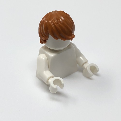 LEGO Minifigure Hair Dark Orange TOUSLED & SIDE PART Boy Girl Minifig ...