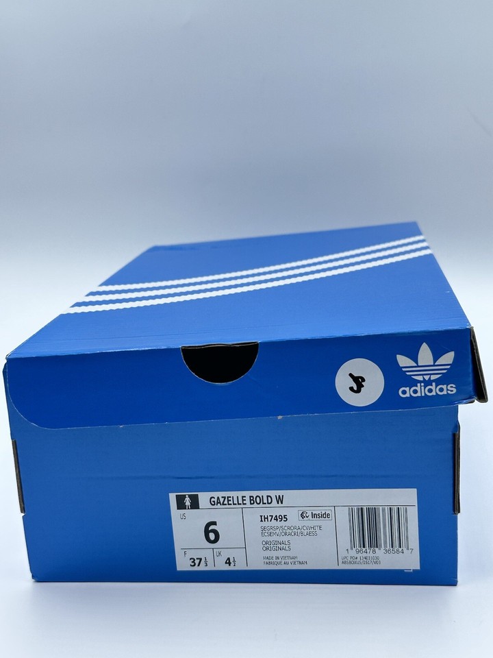 Adidas Women's Gazelle Bold Multiple Sizes Green Spark Screaming Orange ...