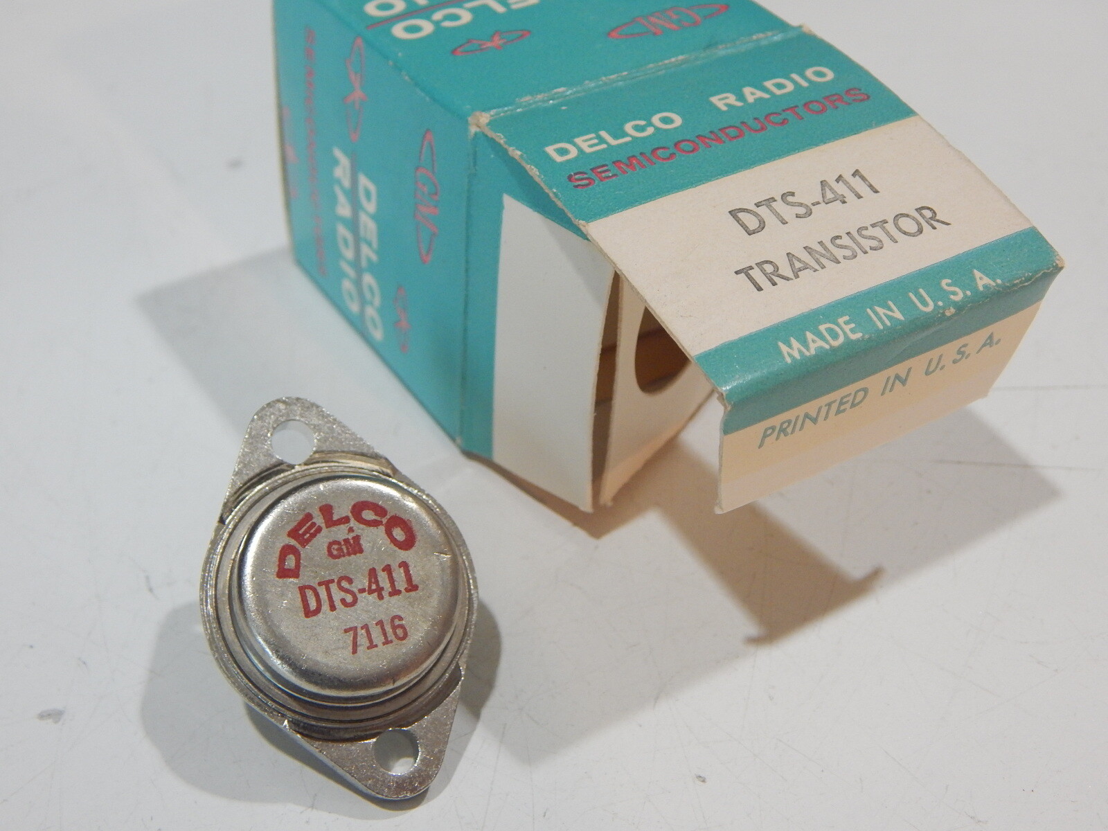 DELCO DTS-411 Bipolar Junction Transistor NPN TO-3 USA SELLER FAST ...