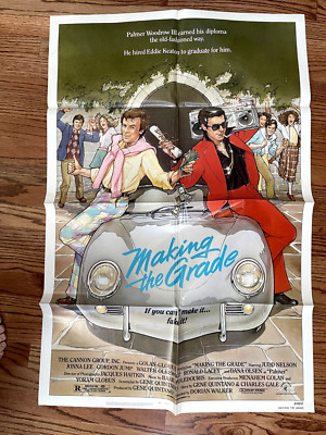 MAKING THE GRADE 27"x41" Original Movie Poster One Sheet 1984 Folded ...