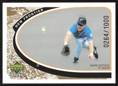 1998 Upper Deck Retro New Frontier #/1000 Mark Kotsay #NF15 Florida ...