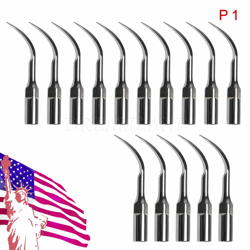 Dental Ultrasonic Piezo Scaler Perio Tips P1 Fit EMS/Cavitron Handpiece ...