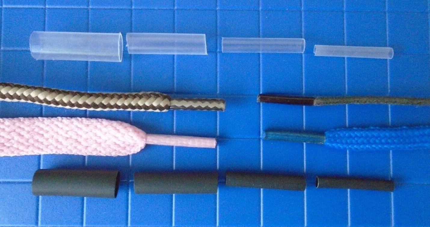 SHOELACE REPAIR KIT SHOE LACE SHORTENING Choice of 2 Colors & 4 Sizes ...